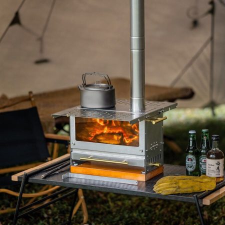 STAINLESS STEEL PORTABLE LOG BURNER / FIREPIT - Hercules Outdoors Ltd